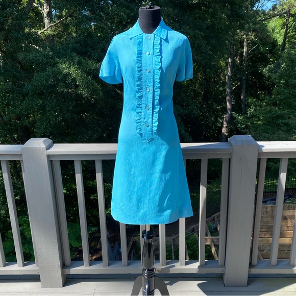 Vintage | Dresses | Vintage 6s Union Label Peter Pan Collar Tuxedo ...